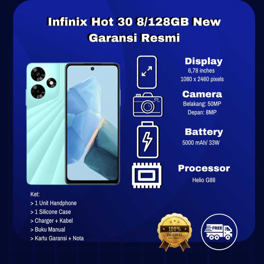 Jual Infinix HOT 30 8/256GB (Garansi Indonesia) | Shopee Indonesia