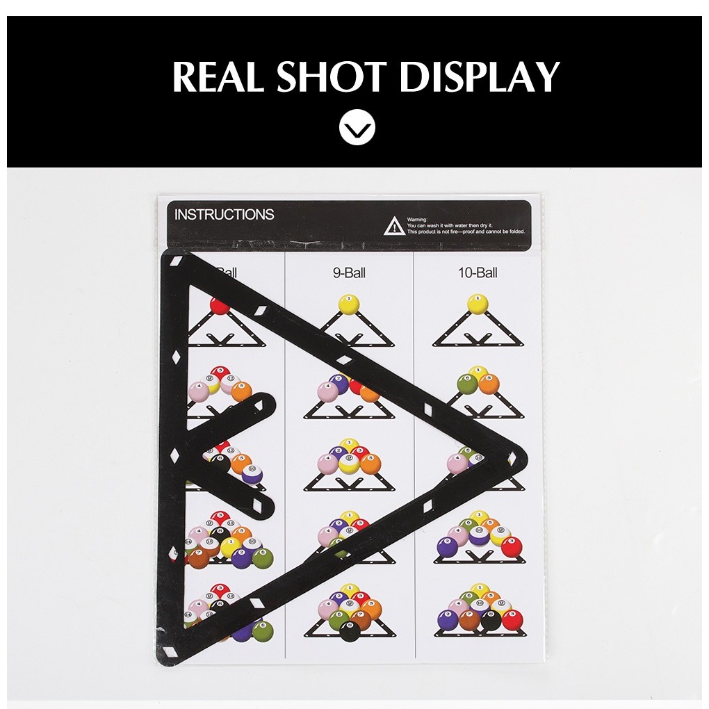 Jual Plastik Segitiga Rak Bola Bilyar Billiard Bilyard Hitam Magic Ball ...