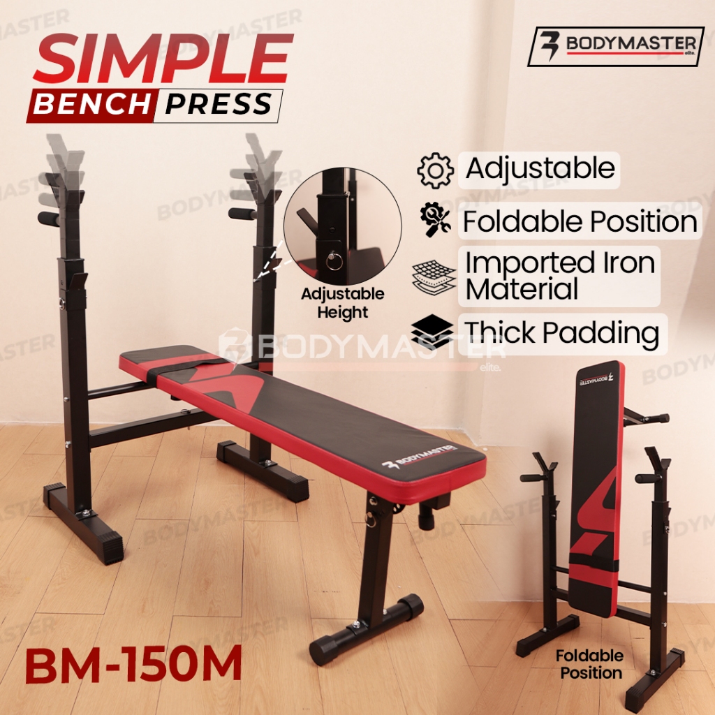 Jual BODYMASTER Bench Press BM-150M Simple Bangku Kursi Fitness Gym ...