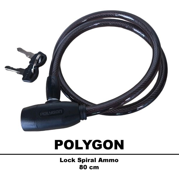 Jual Kunci Sepeda Polygon Lock Spiral Ammo | Shopee Indonesia