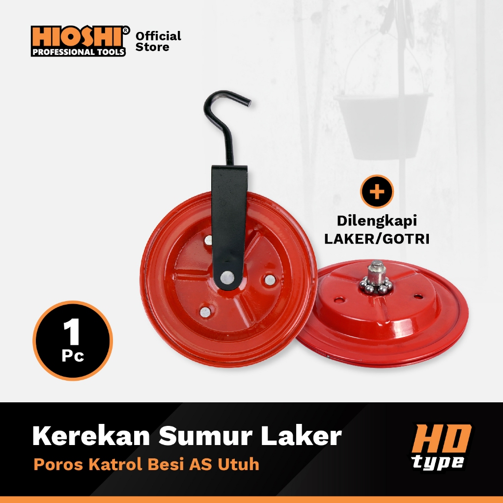 Jual HIOSHI/HKS001/Kerekan Sumur/Katrol/Barang/Timba/Takel/Semen/Cor/6 ...