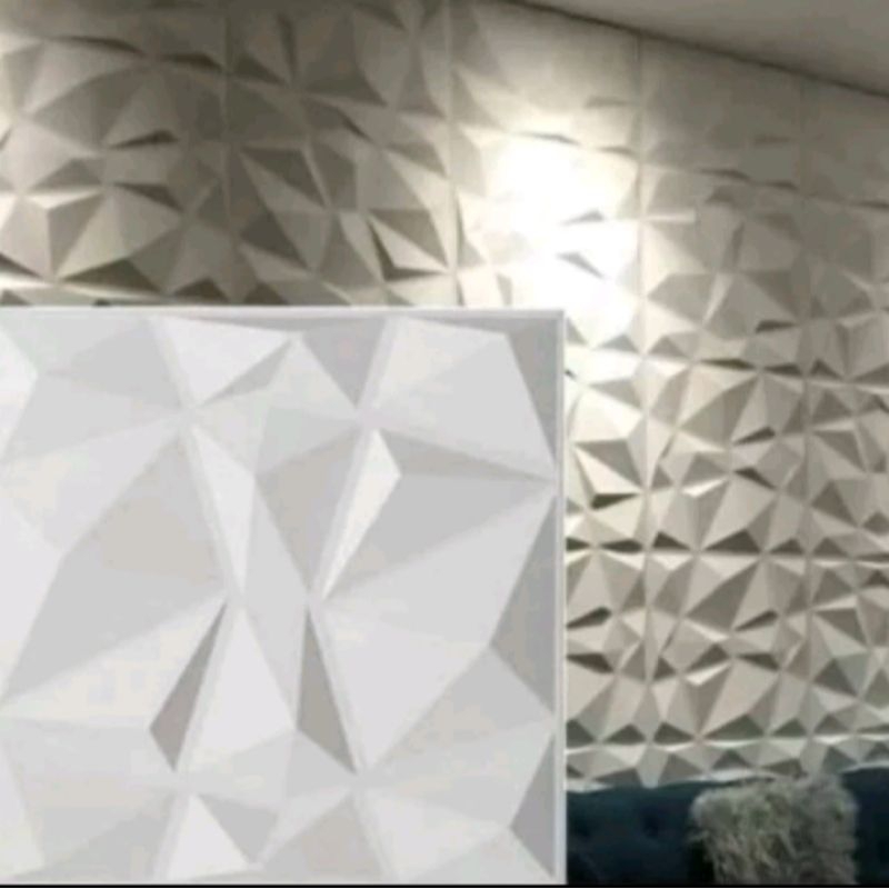 Jual wallpanel dinding 3D roster bata tempel motif Diamond ukuran ...