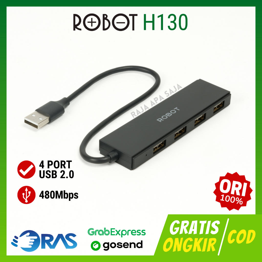 Jual USB HUB 2.0 4 Port USB 480Mbps Station Sambungan Colokan Kabel USB ...