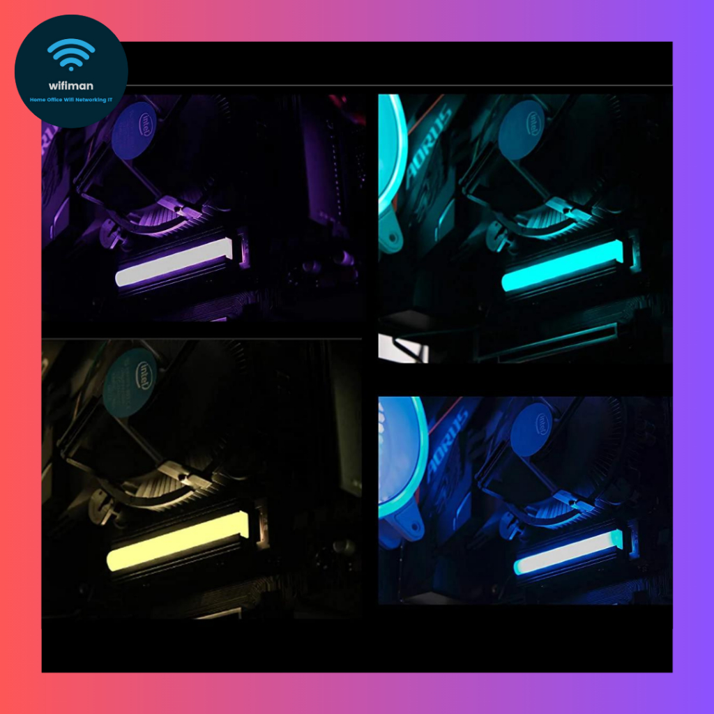 Jual EZDIY ARGB M.2 NVMe SSD Heatsink Light Beam Saber - RGB 3pin 5V M2 ...