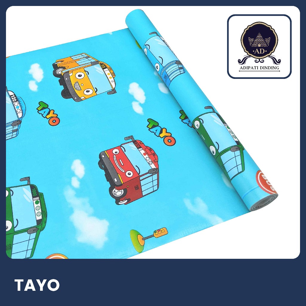 Jual WALLPAPER MOTIF TAYO,WALLPAPER STIKER DINDING MOTIF TAYO,WALLPAPER ...