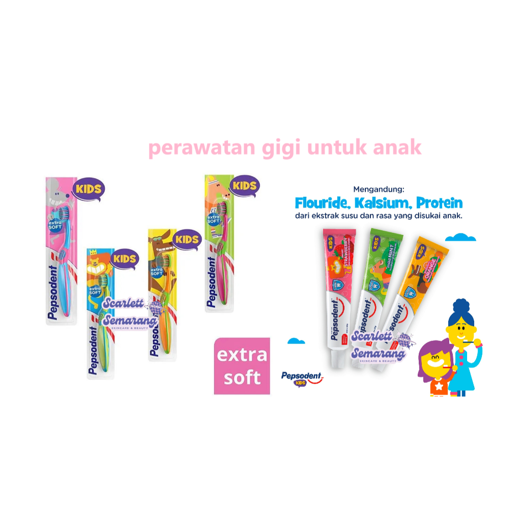 Jual PEPSODENT PASTA GIGI ANAK KIDS | SIKAT GIGI ANAK PEPSODENT ...