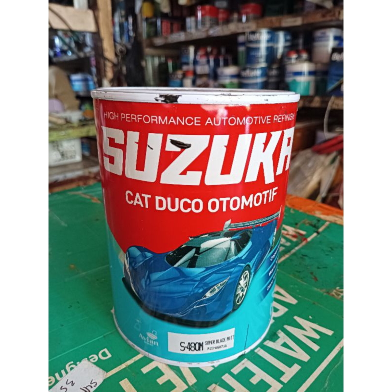 Jual CAT DUCO SUZUKA S-480M SUPER BLACK MATT 1KG | Shopee Indonesia