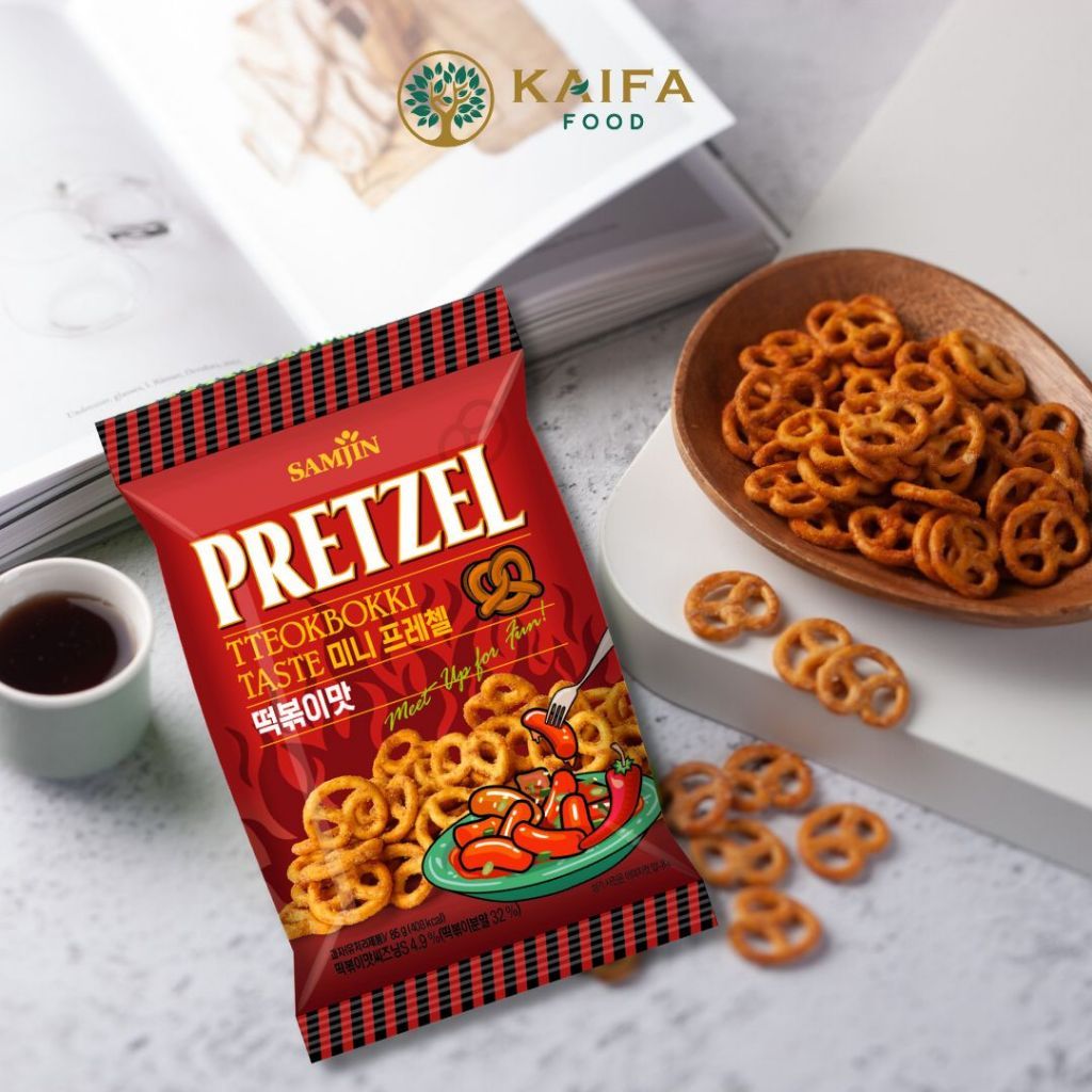 Jual Samjin Mini Mix Pretzel & Cracker Cheddar Cheese , Tteokbokki ...