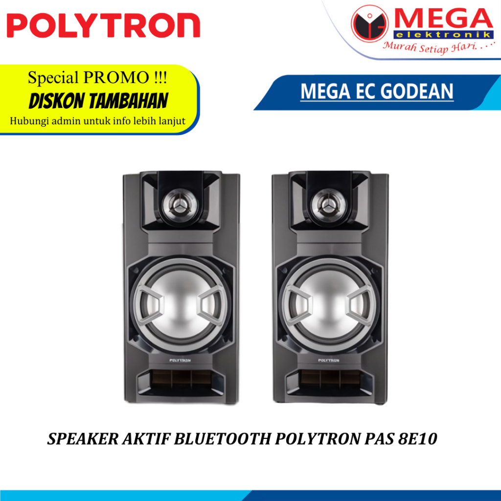 Jual Speaker Aktif BLUETOOTH POLYTRON PAS 8E10 | Shopee Indonesia