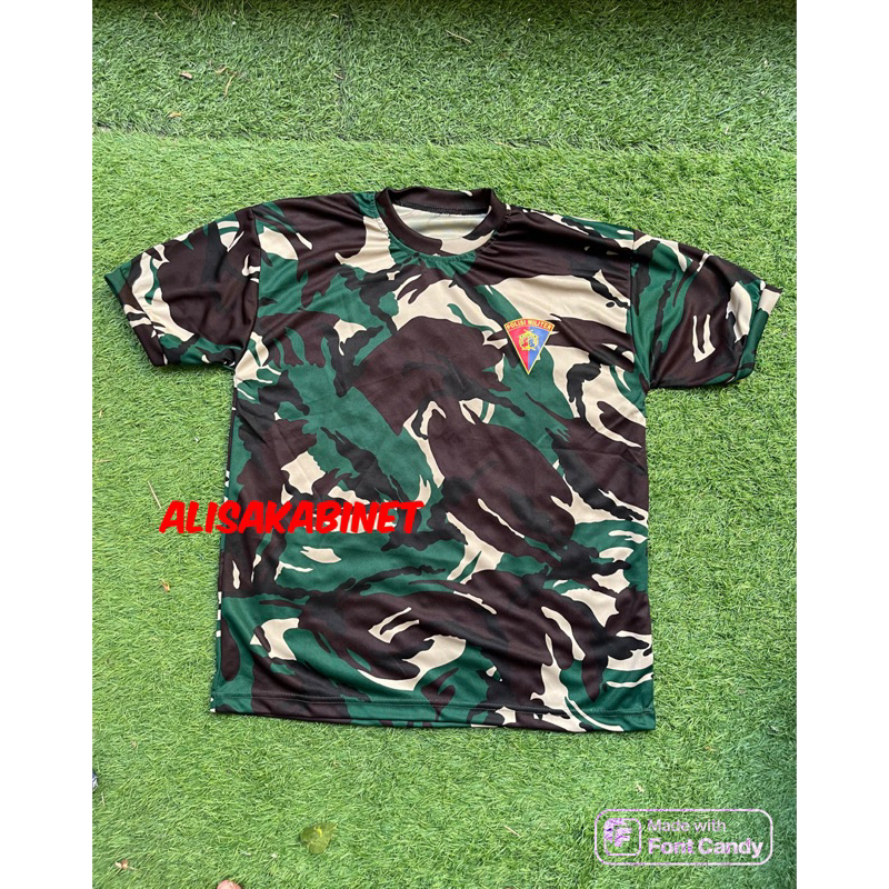 Jual Kaos Dryfit Loreng Malvinas Polisi Militer POMAL TNI AL | Shopee Indonesia