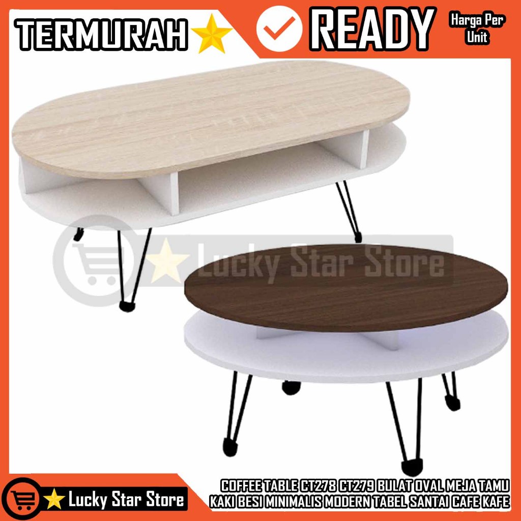 Jual [Instant] Melody Meja Tamu Minimalis Modern Coffee Table Vintage ...