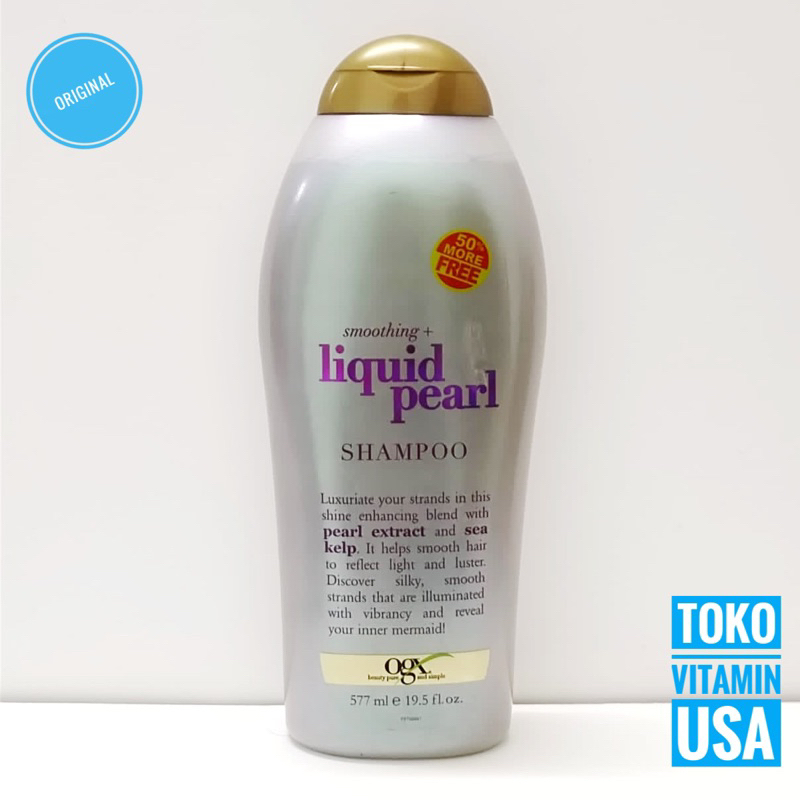Jual OGX Smoothing Liquid Pearl Shampoo 577 ml | Shopee Indonesia