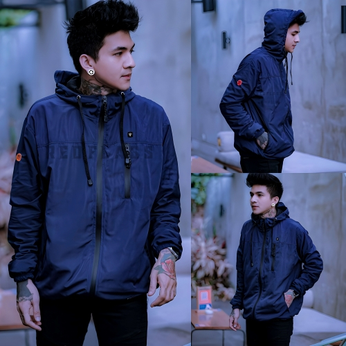 Jual Jaket Parasut Pria Dan Wanita Waterproof Hoodie Jumbo Outdoor ...
