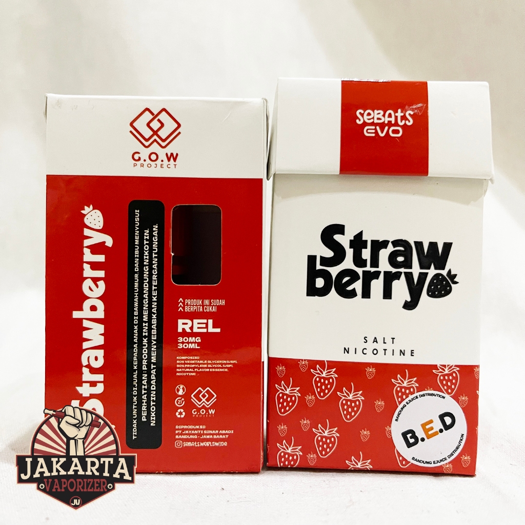 Jual [SALT] SEBATS EVO STRAWBERRY SALTNIC 30ML 30MG BY GOW PROJECT ...