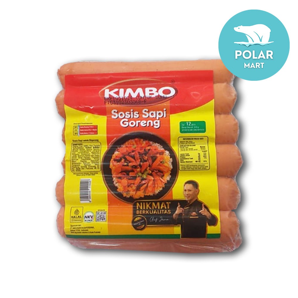 Jual Kimbo Sosis Sapi Goreng 12 Pcs 372 Gram (FROZEN FOOD BANDUNG ...