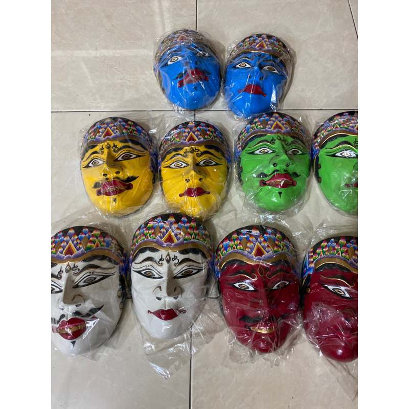 Jual Satu pasang topeng panji dan dewi sekar taji | Shopee Indonesia
