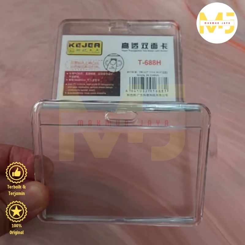 Jual Casing ID Card / ID Card Holder Acrylic Horizontal Transparant ...