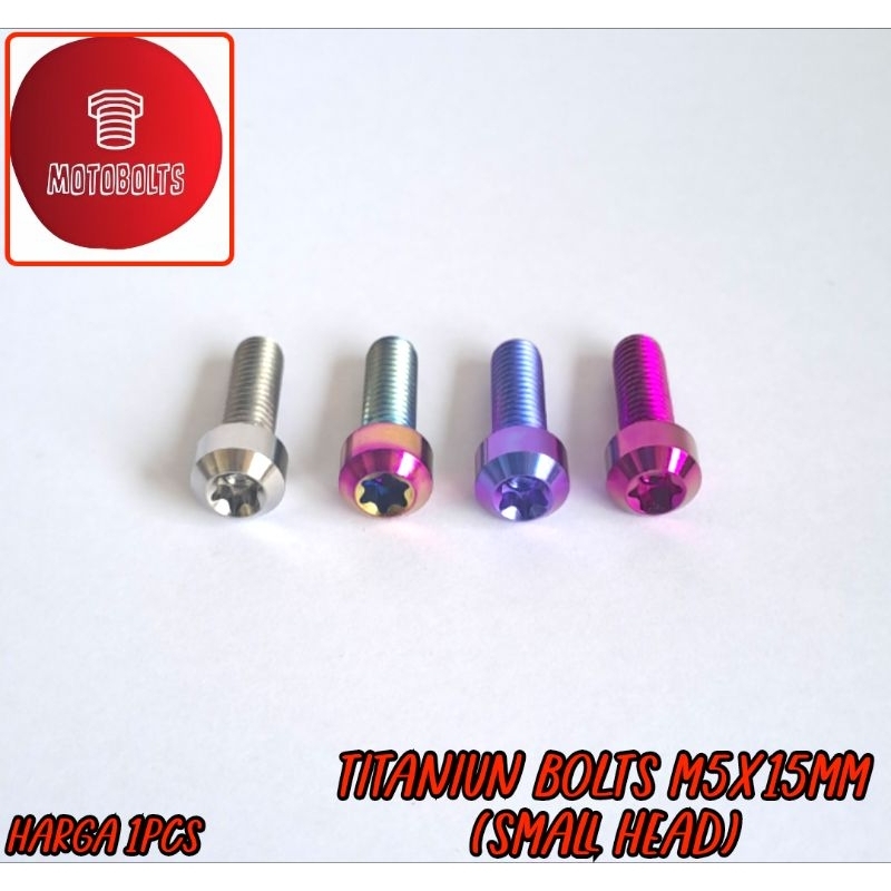 Jual Baut Titanium Original M5 x 15mm Drat 8 | Shopee Indonesia