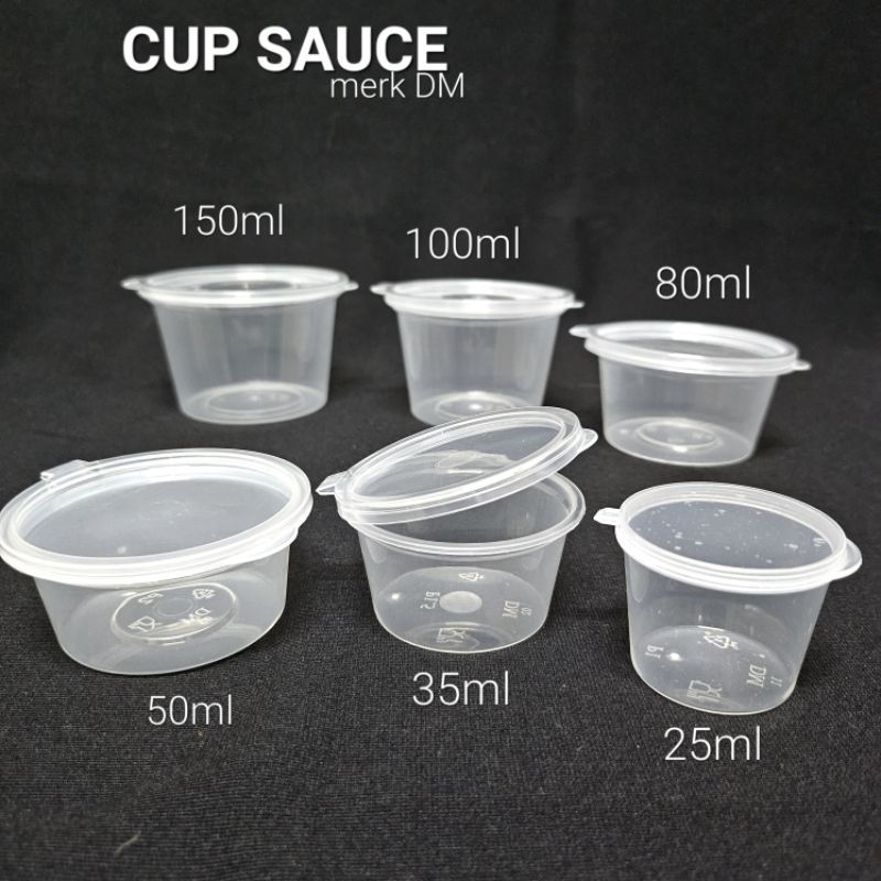 Jual bigta_ECERAN Cup sauce 25ml/35ml/50ml/80ml/100ml/150ml / Tempat ...