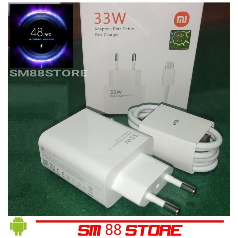 Jual Charger XiaoMi 33W Turbo Charge Fast Charging Adaptor / Kabel Usb ...