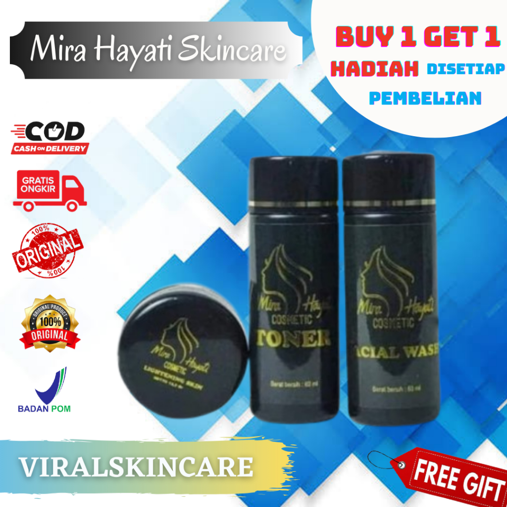 Jual MH Skincare Mira Hayati Cosmetic Whitening Paket Basic Bpom ...