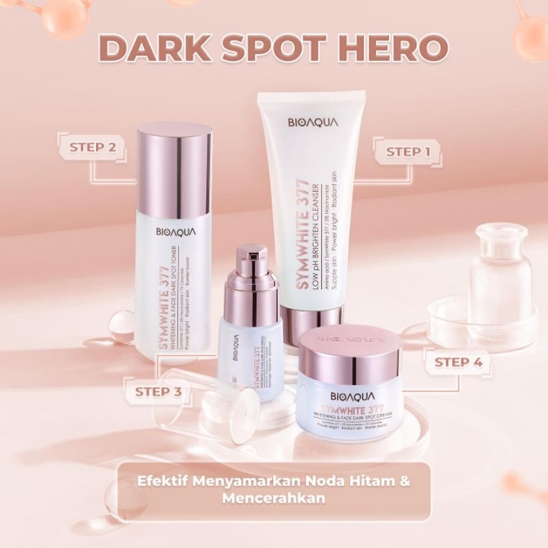Jual [FREE GIFT] BIOAQUA SymWhite 377 Whitening & Fade Dark Spot SET FREE POUCH | Shopee Indonesia
