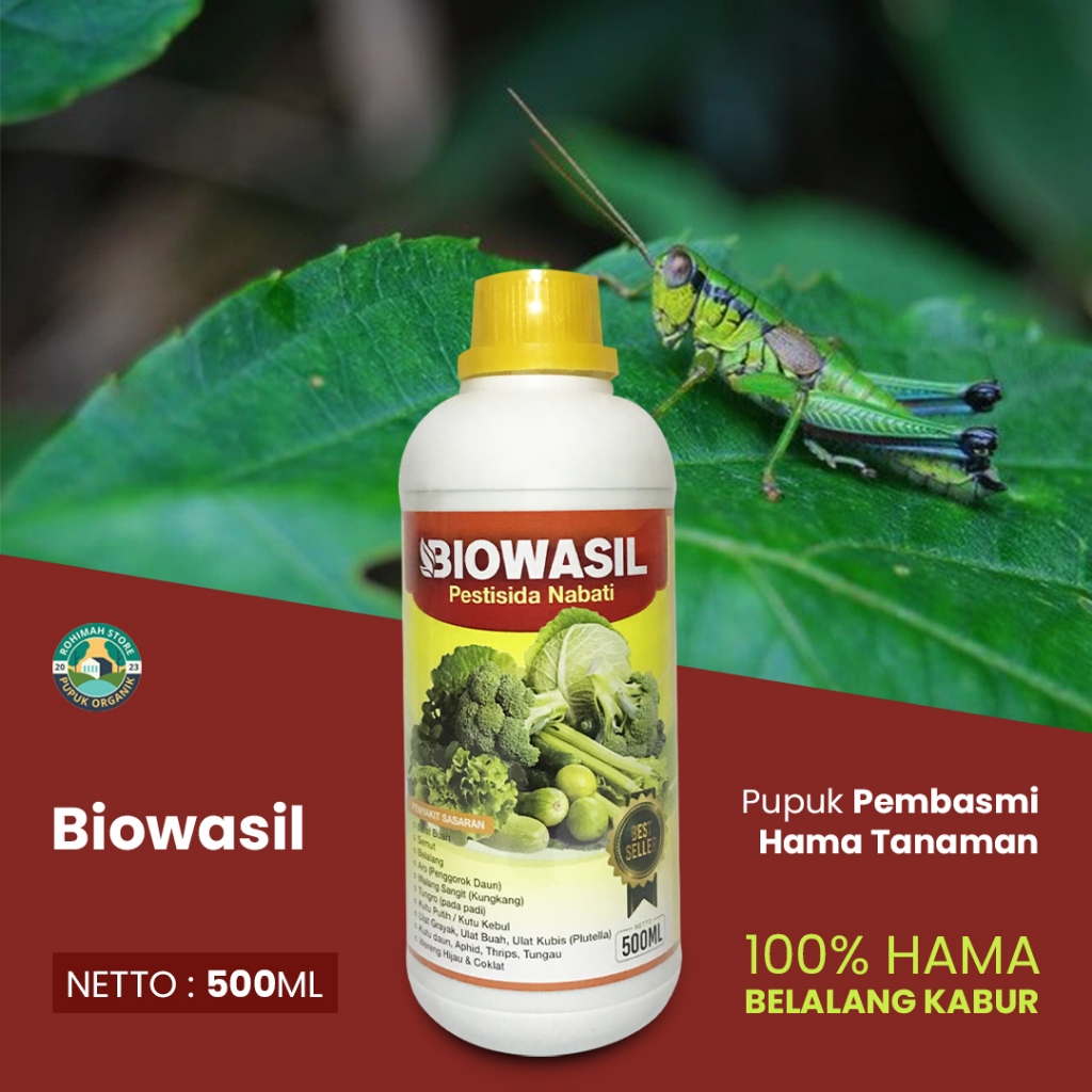 Jual PUPUK PESTISIDA NABATI OBAT HAMA BELALANG BIOWASIL 500ML COCOK ...