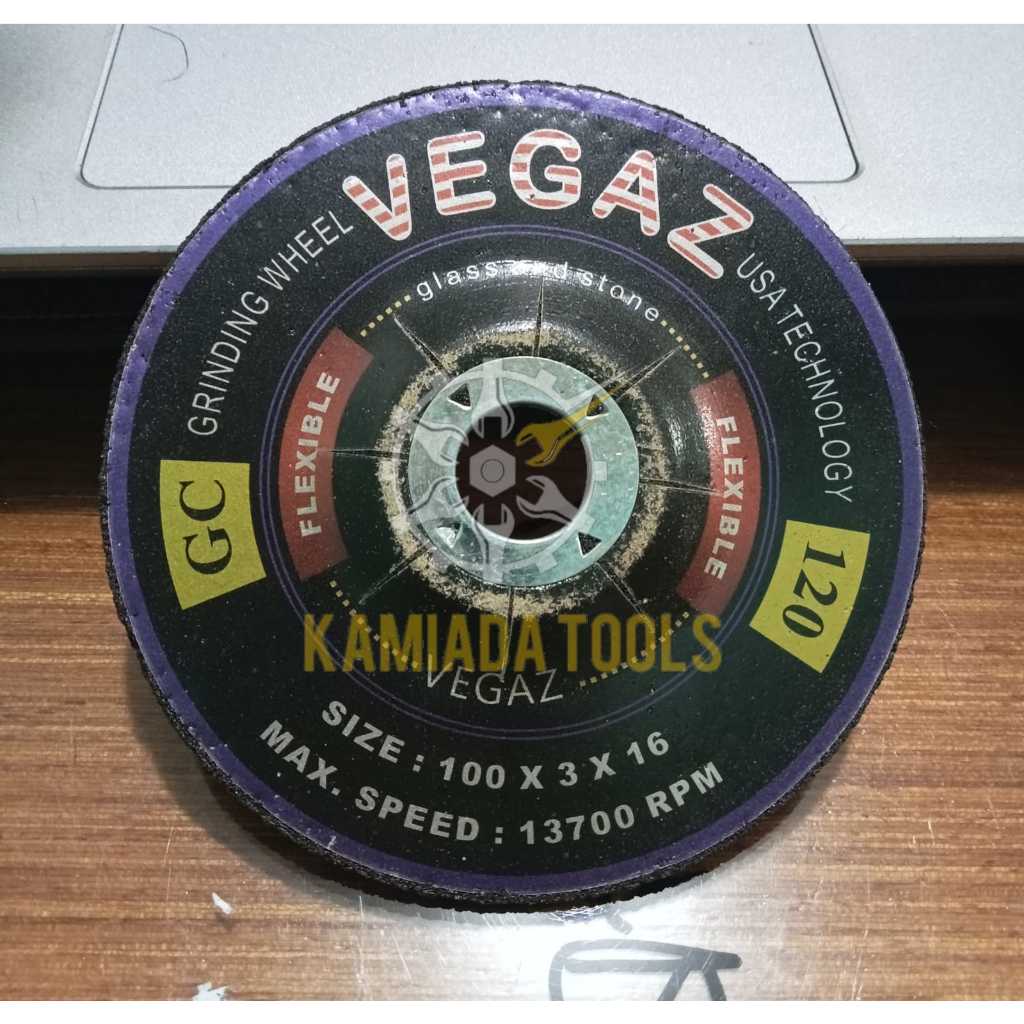 Jual Batu Gerinda Flexible VEGAZ GC 80/GC 120/Batu Poles Granit Kaca ...
