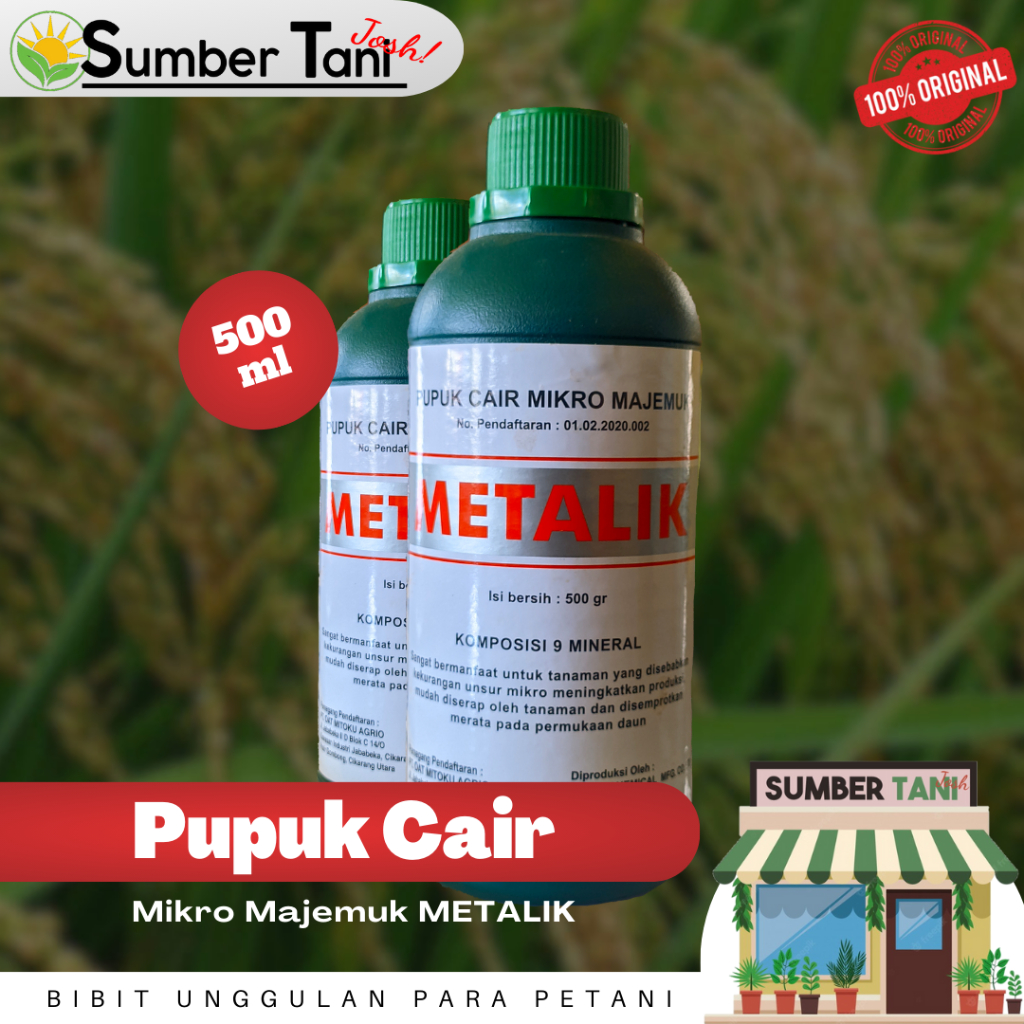 Jual PUPUK METALIK PUPUK MIKRO CAIR MAJEMUK KEMASAN 500 ML | Shopee ...