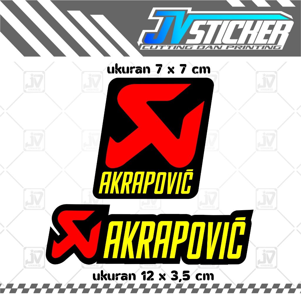 Jual stiker akrapovic cutting sticker motor exhaust stiker murah ...