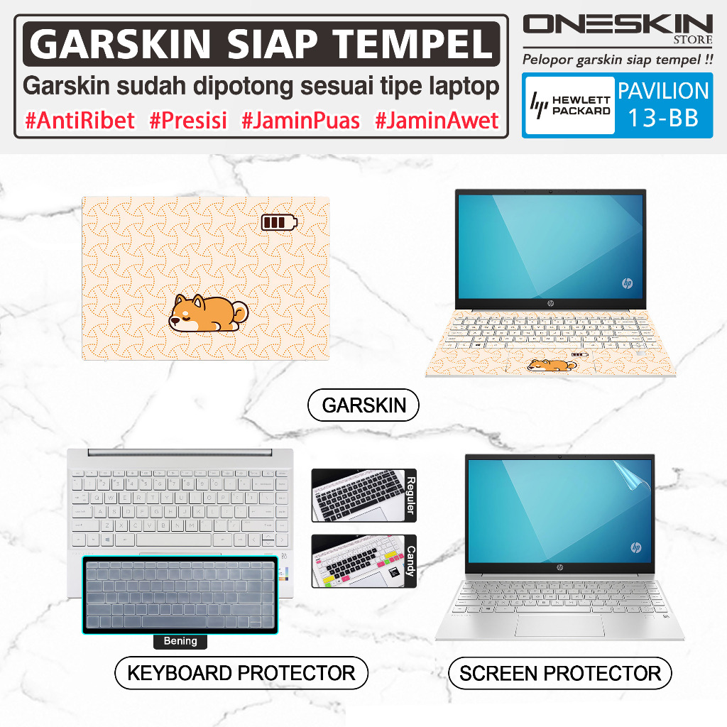 Jual Garskin Sticker Laptop Pelindung Screen Keyboard Protector HP ...