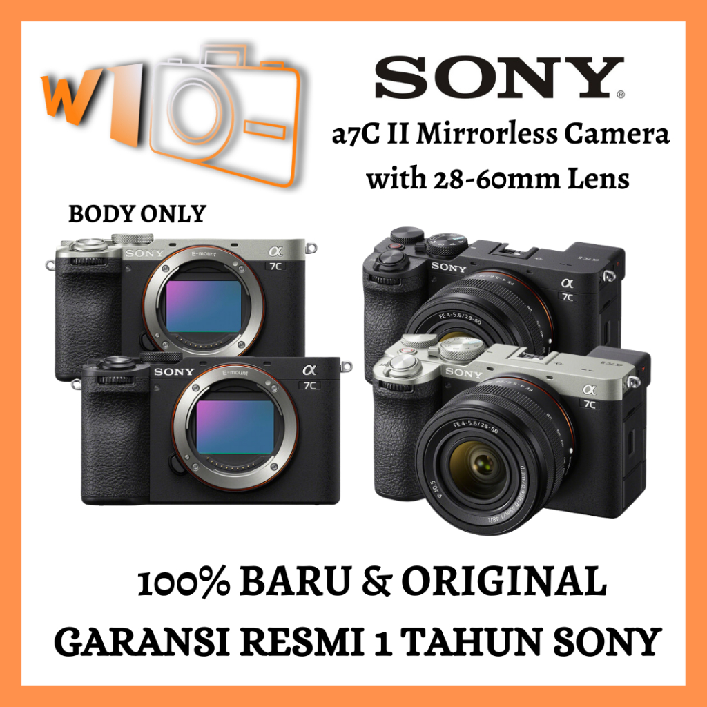 Jual SONY Alpha A7C II Body / Sony A7CII Kit 28-60mm Sony 7 C Mark II ...