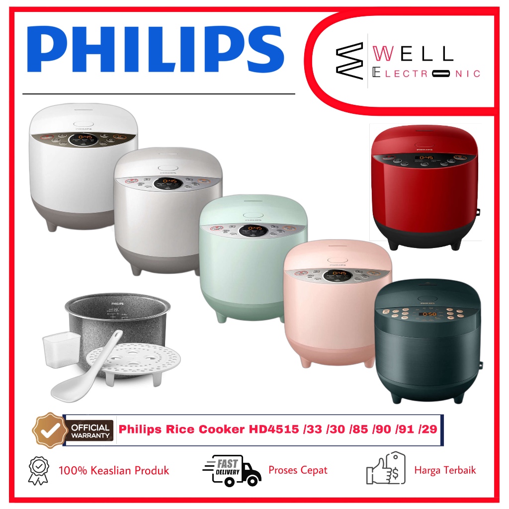 Jual PHILIPS MAGIC COM RICE COOKER DIGITAL HD4515/33 HD4515/91 HD 4515 ...