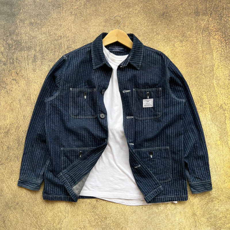 Jual Chore Jacket Denim 4 Pocket by Blue Water Urban Garment | Shopee ...