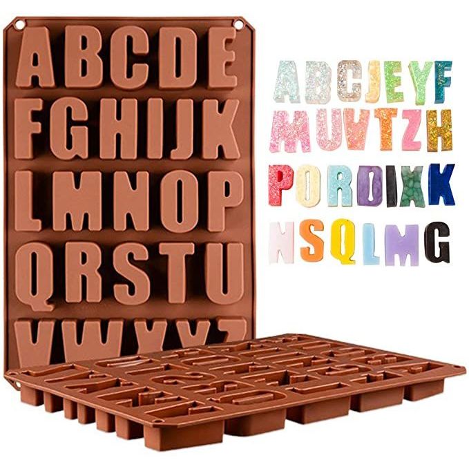 Jual Cetakan Silikon Kue Puding Coklat Jelly ABC Alphabet Huruf Besar ...