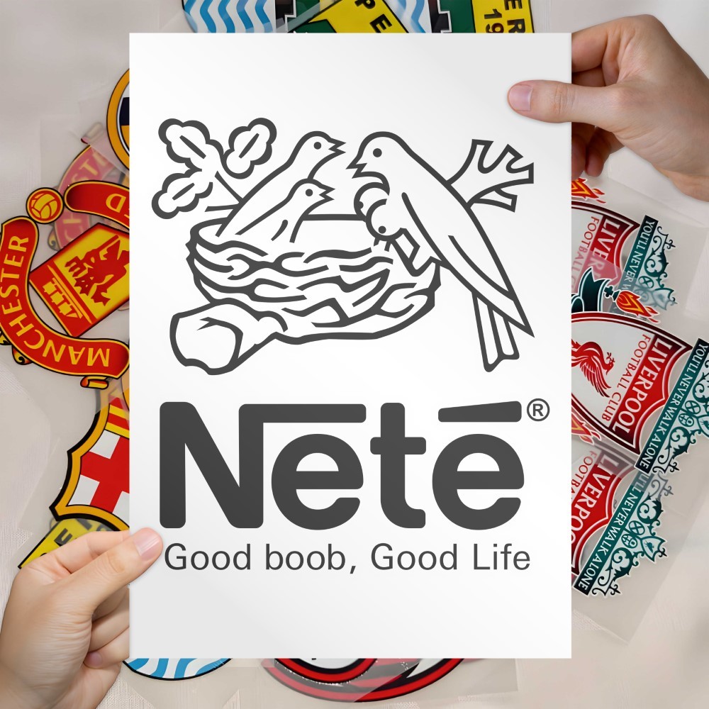 Jual Sablon Print DTF Digital Logo Parodi Nestle Nete Siap Setrika ...