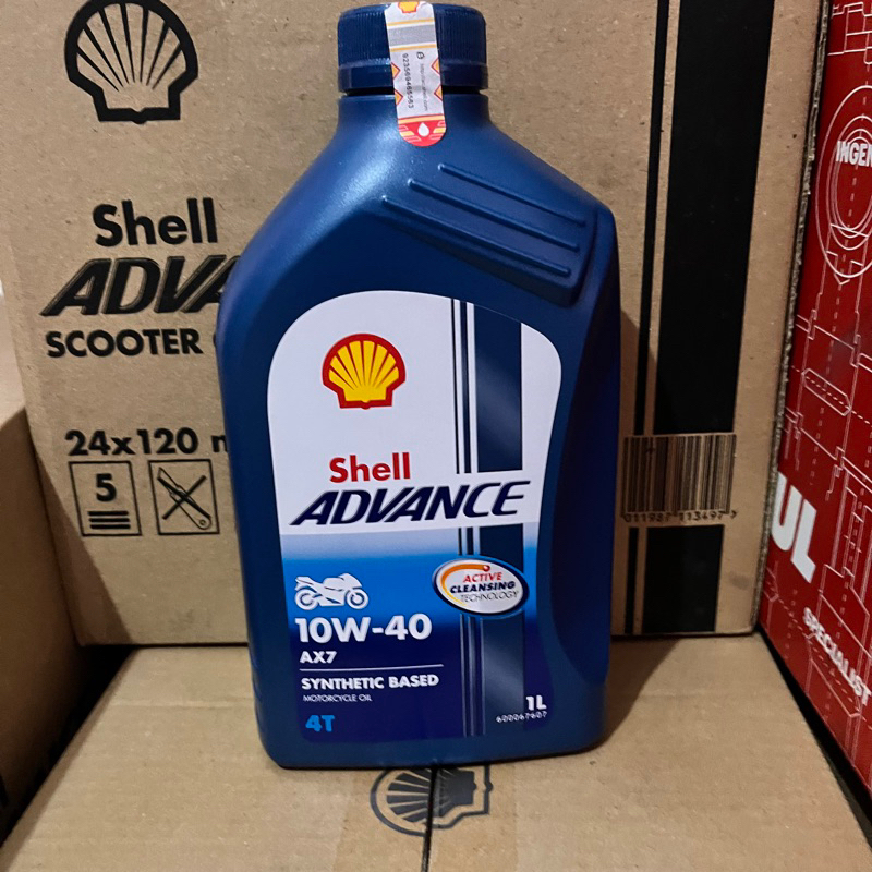 Jual SHELL AX7 10W-40 1liter 4T | Shopee Indonesia
