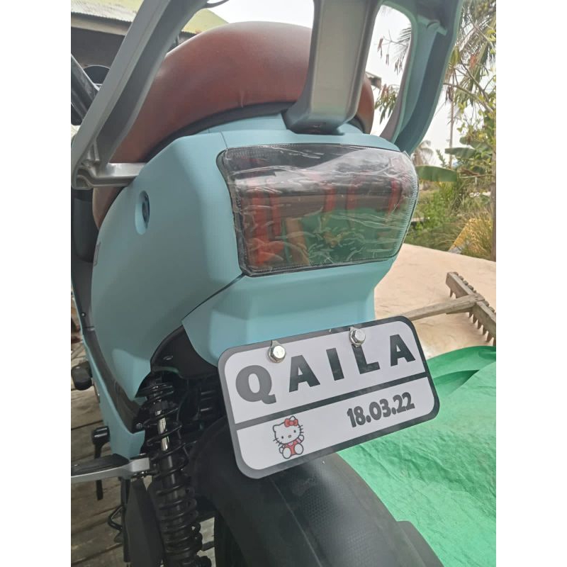 Jual plat sepeda listrik PREMIUM /request nama / +tanggal /+foto /HARGA ...
