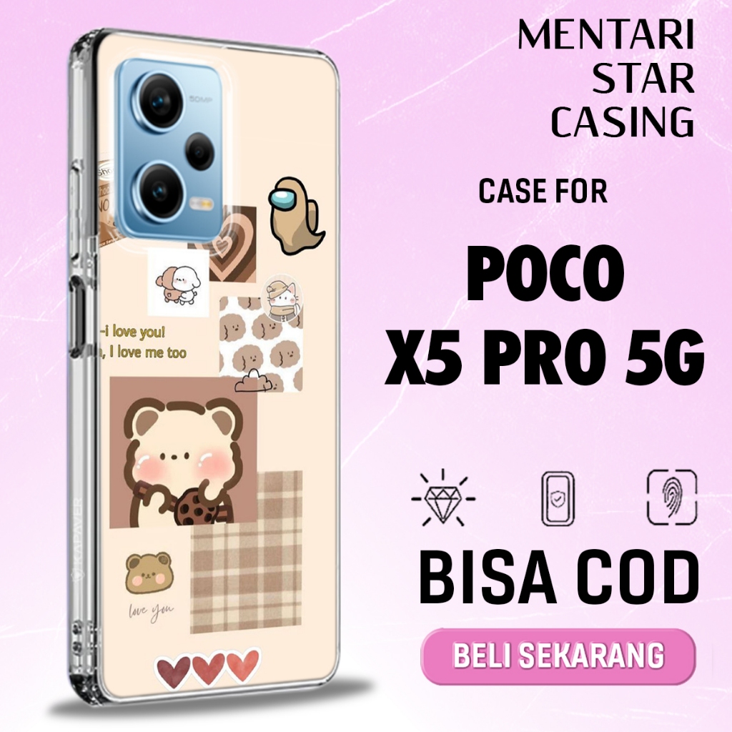 Jual case poco x5 pro 5g terbaru motif aesthetic cute lotso bear kawai estetik lucu keren cute ...