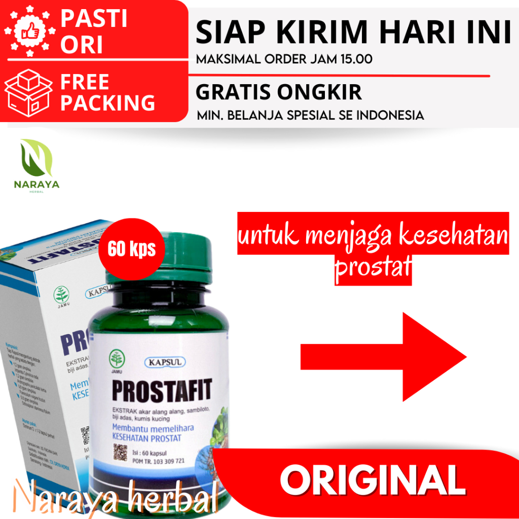 Jual PROSTAFIT Kapsul - Obat PROSTAT Pelancar Buang Air Kecil Obat ...
