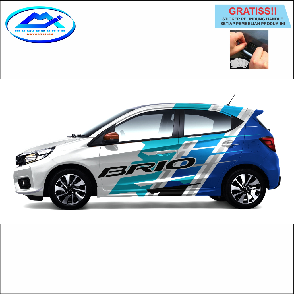 Jual STICKER DECAL MOBIL HONDA BRIO FULL WARNA KEREN STIKER CUSTOM ...