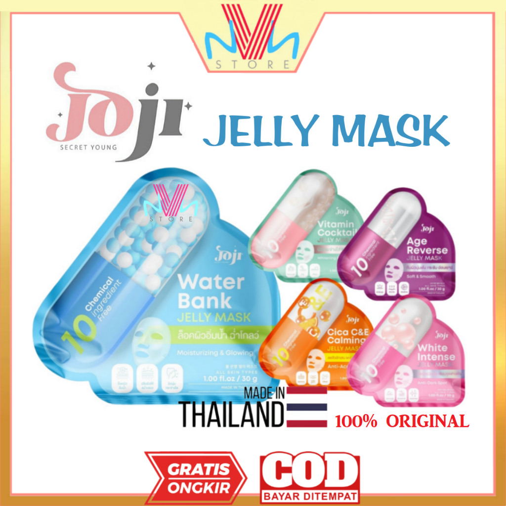 Jual JOJI SECRET YOUNG JELLY MASK - SHEET FACE MASK - MASKER WAJAH ...