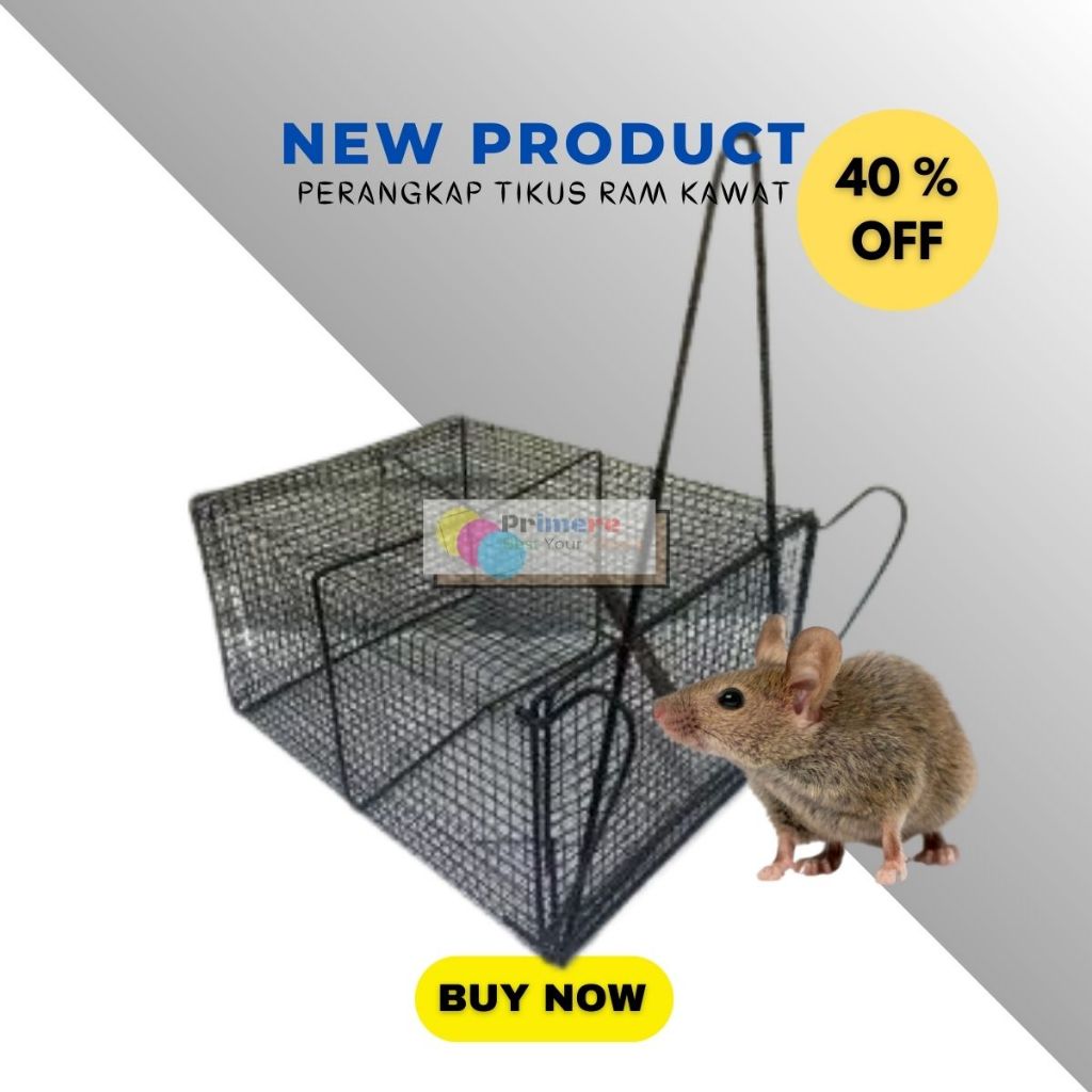 Jual Perangkap Tikus Besar Jumbo Kuat Ampuh Besi Kawat / Jebakan Tikus ...