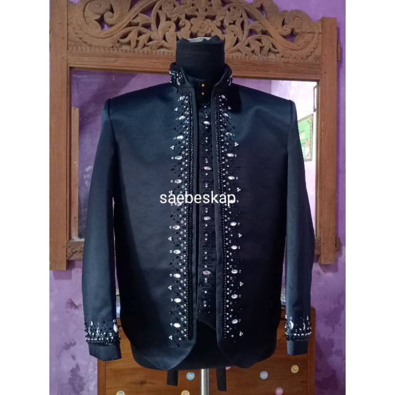 Jual beskap pengantin jawa hitam/alusan | Shopee Indonesia