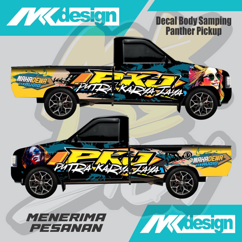 Jual STICKER DECAL MOBIL PICK UP PANTHER - BISA REQUEST | Shopee Indonesia