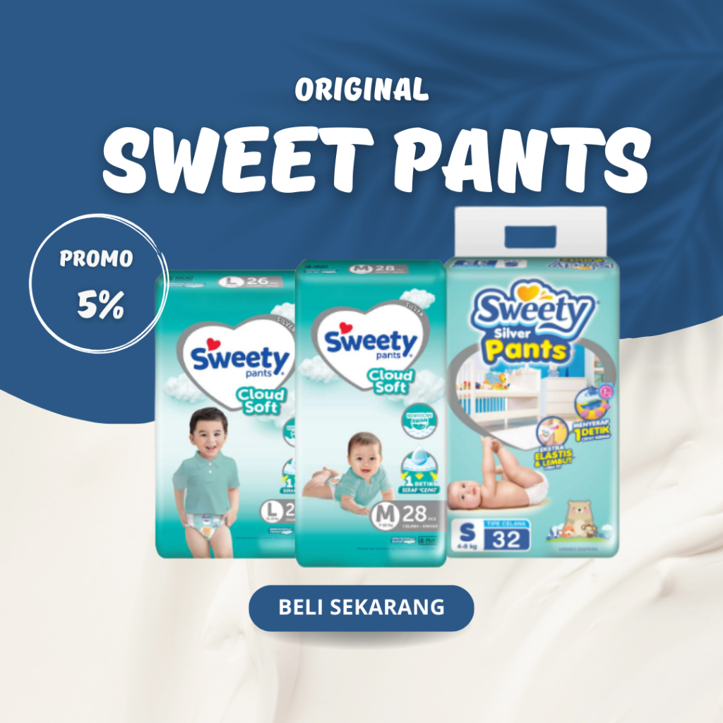 Jual Sweety pants - Pampers bayi - L28 - M28 - S32 | Shopee Indonesia