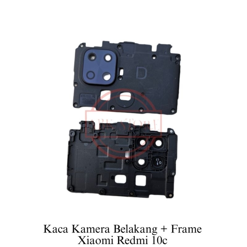 Jual LENSA CAMERA / KACA KAMERA BELAKANG + FRAME XIAOMI REDMI 10C ...