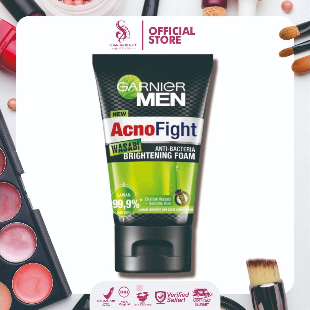 Jual Garnier Men Acno Fight Wasabi Anti Bacteria 100ml | Shopee Indonesia