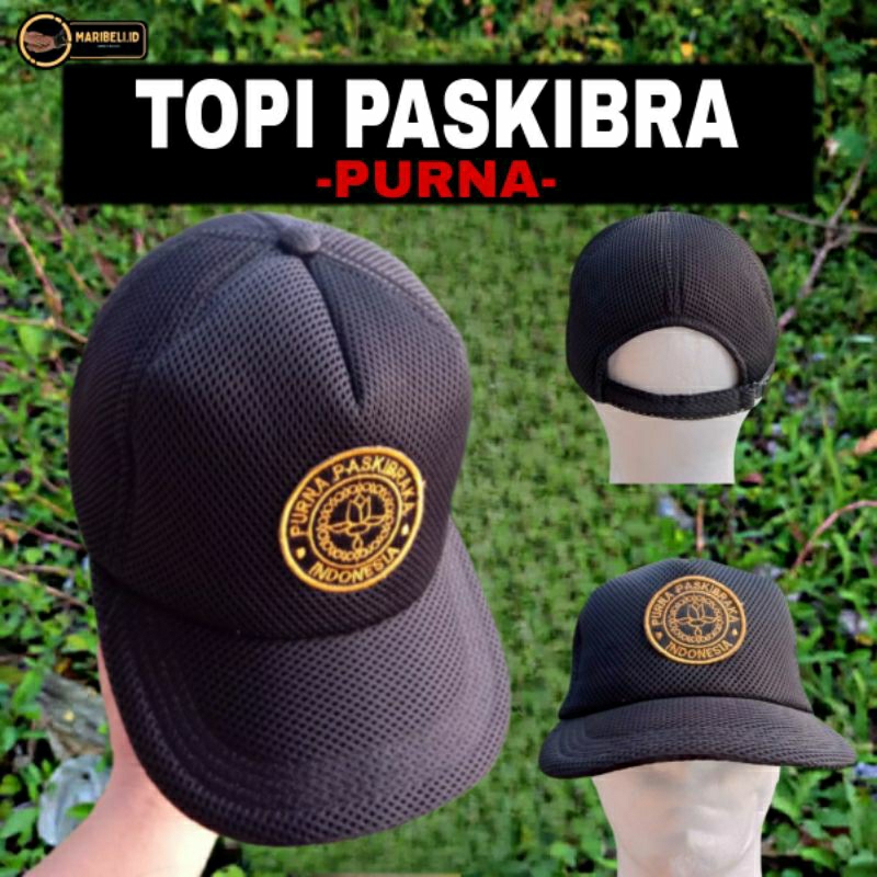 Jual TOPI PASKIBRA PURNA JARING HITAM MODEL BARU | Shopee Indonesia