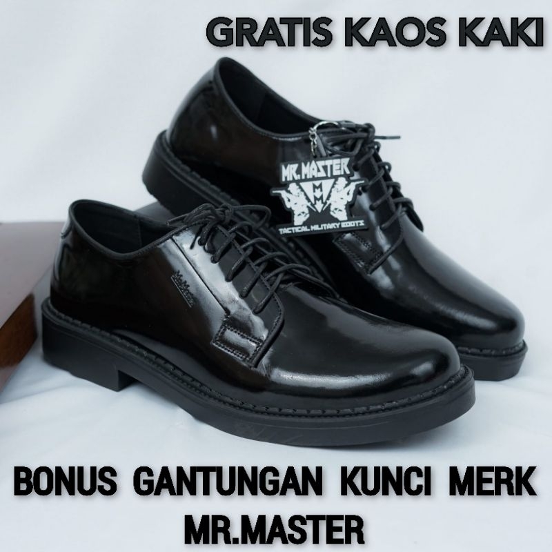 Jual Sepatu Pdh Model Gibson Kulit Sapi Asli Kilap Glossy Merk MR MASTER Sepatu Pdh Dinas Harian ...